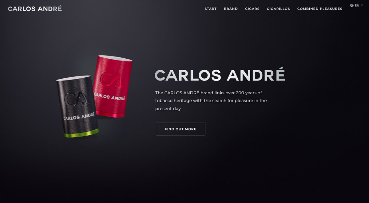 CARLOS ANDRÉ Premium Cigars and Premium Cigarillos